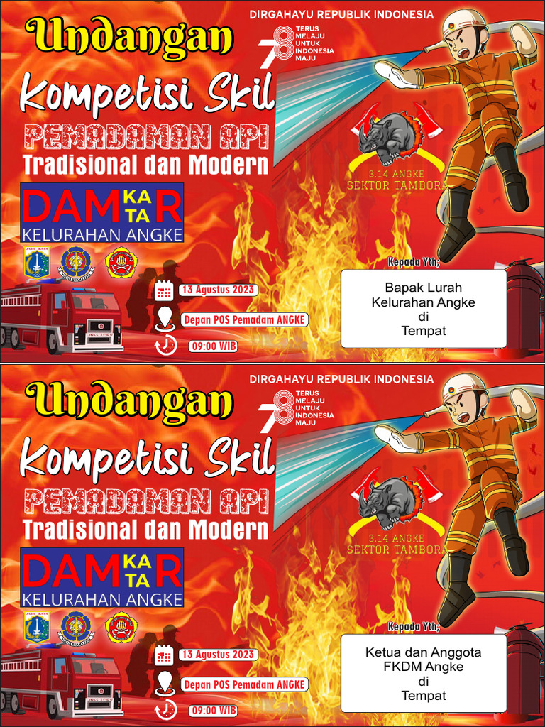 Undangan Damkar | PDF