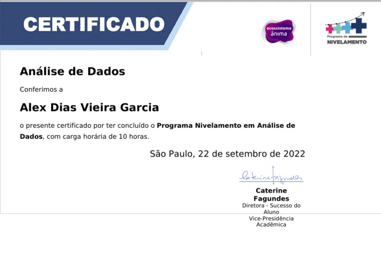 Programa Nivelamento em Análise de | PDF