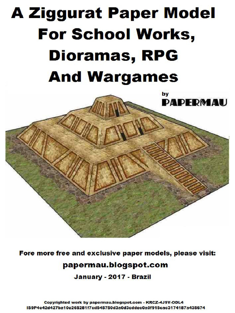 Ziggurat Paper Model by Papermau 2017 A4 | PDF
