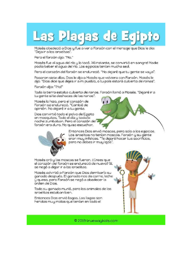 Las 10 Plagas de Egipto para Niños | PDF | Religión y espiritualidad ...
