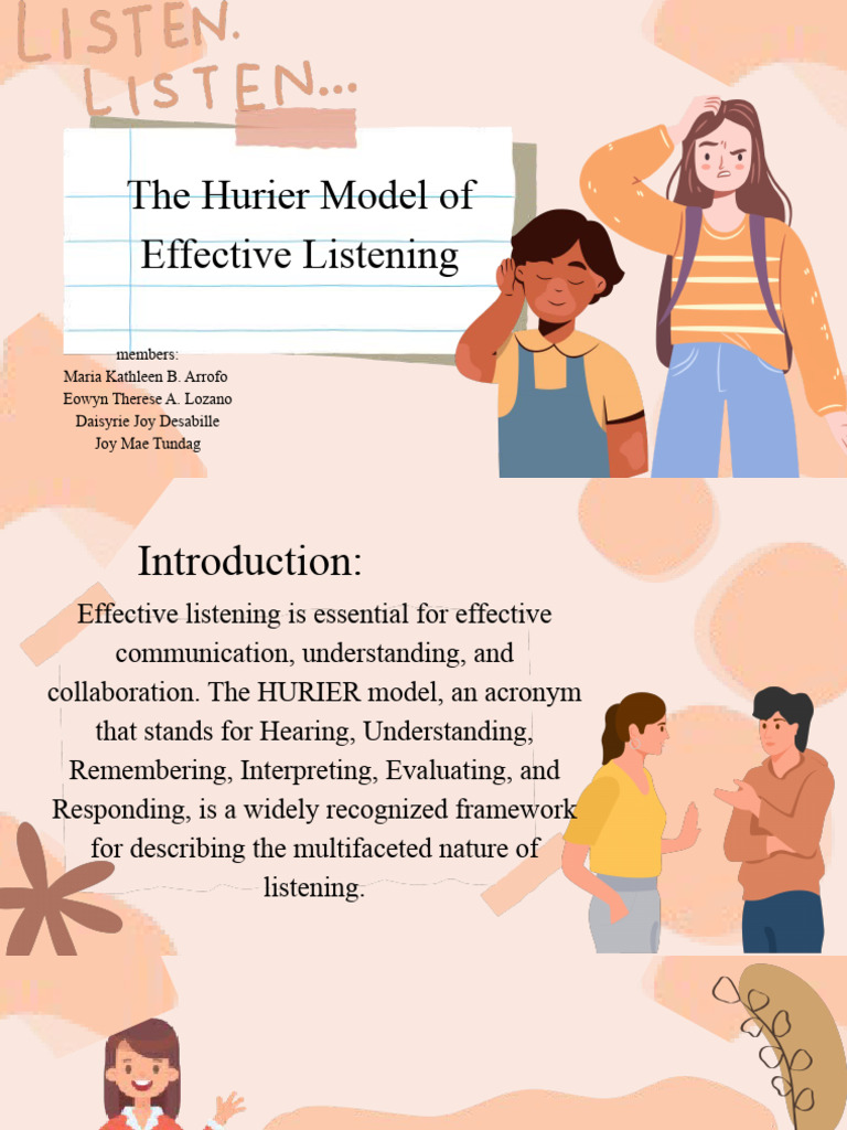 The Hurier Model of Effective Listening 1 | PDF