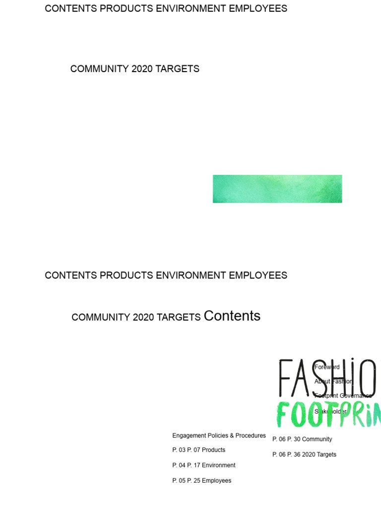 Fashion Footprint Report 2017 | PDF