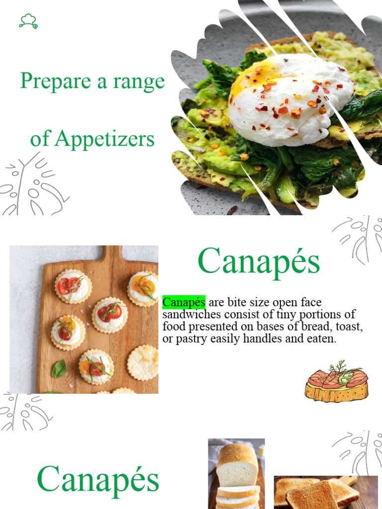 Three Essential Parts of Canapés | PDF