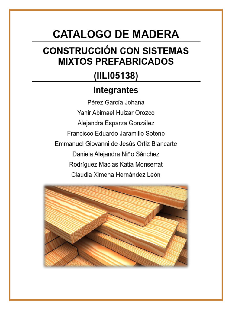 Catalogo de Madera | PDF