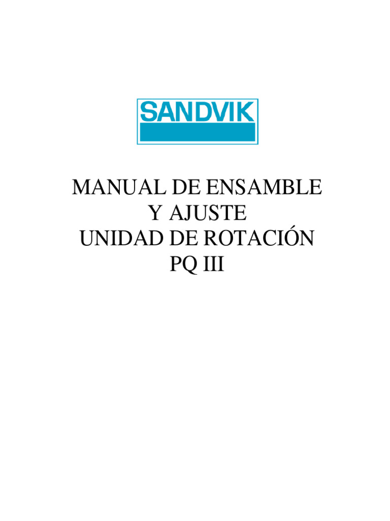 Assembly Manual PQ Rotation Head Generation III | PDF