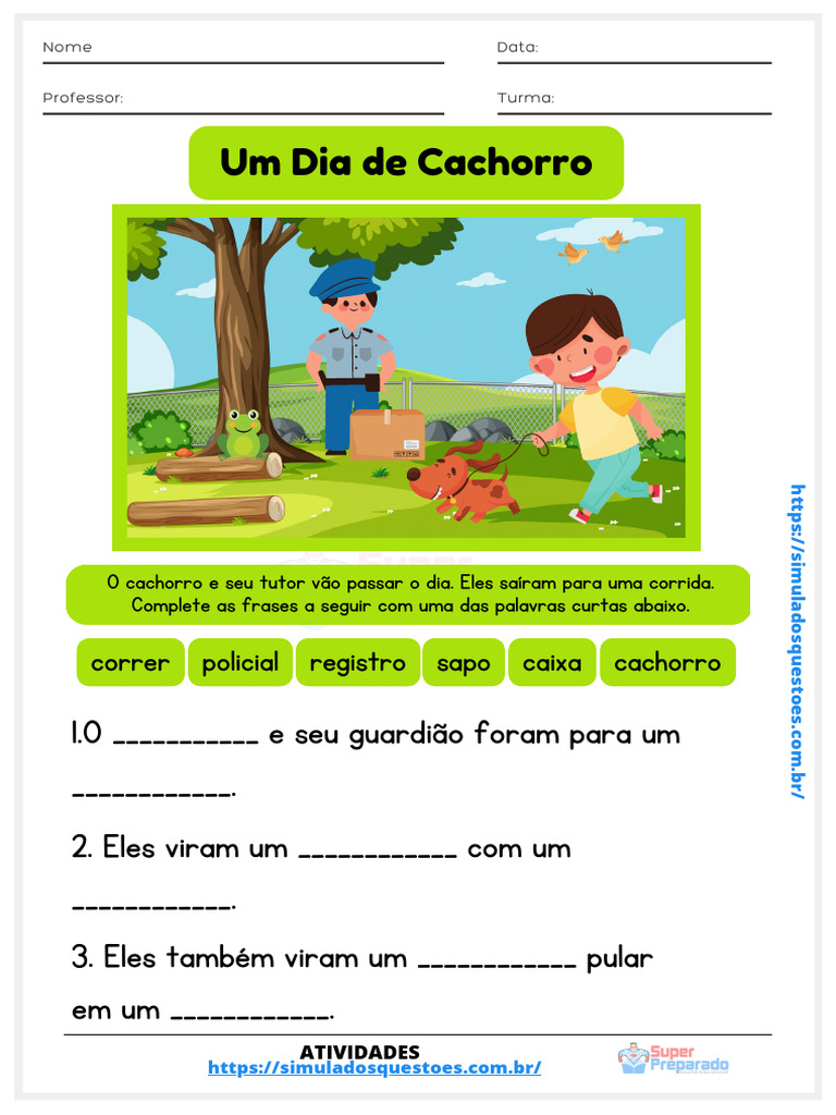 Completando As Frases | PDF | Educação Especial | Ensino
