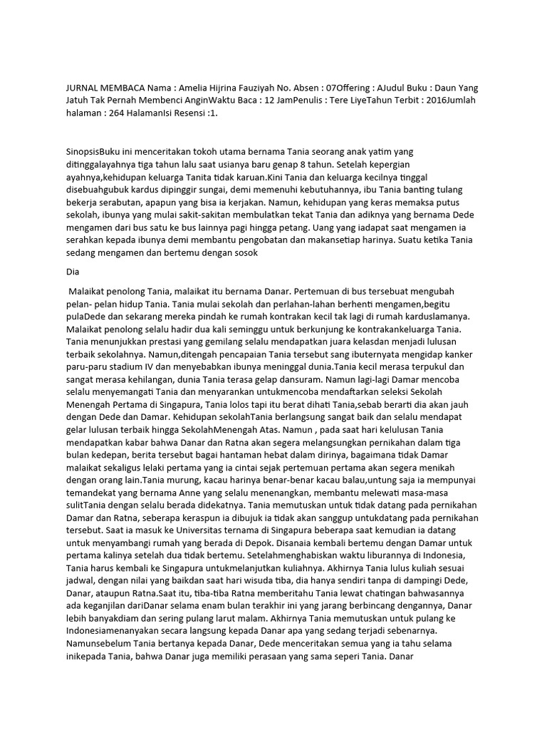 resensi tere liye bin | PDF