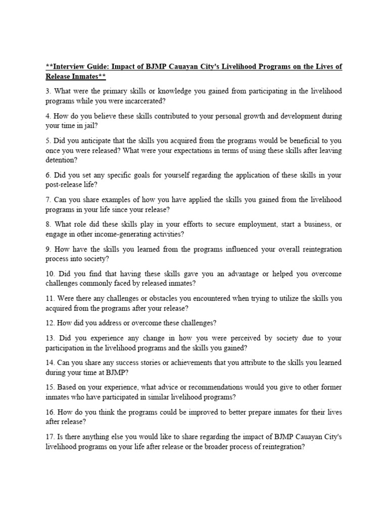 Interview Guide | PDF Interview Guide | PDF