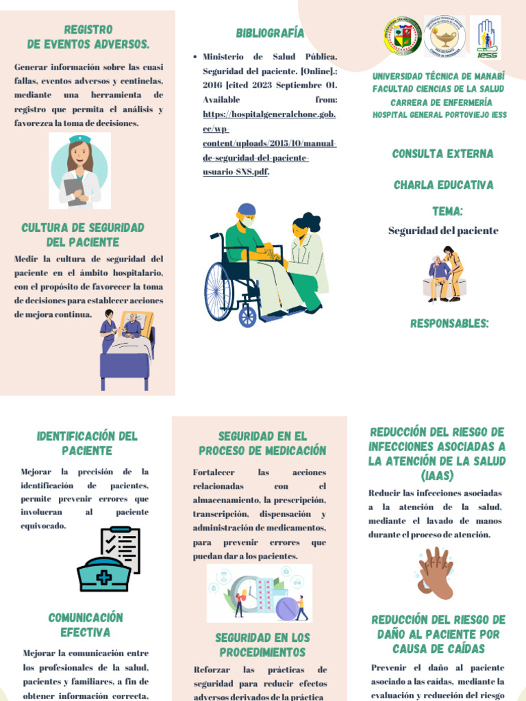 Seguridad del paciente - Triptico (1) | PDF