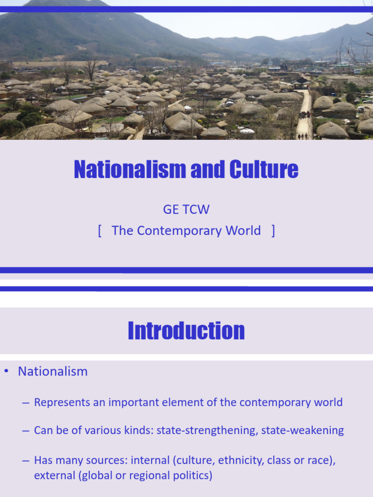 Lesson 6 Nationalism and Culture | PDF