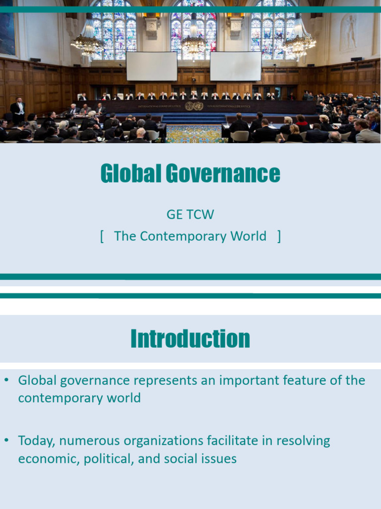 Lesson 5 Global Governance | PDF