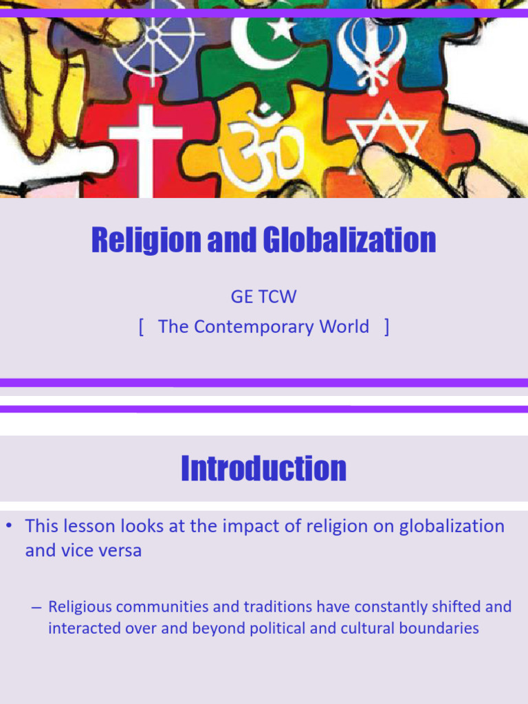 Religion's Role in Globalization Today | PDF | Theism | Monotheism