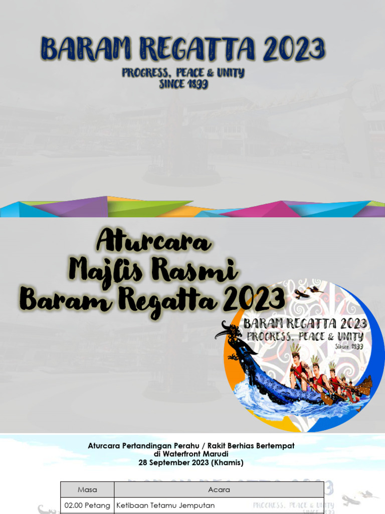 Jadwal Baram Regatta 2023 | PDF