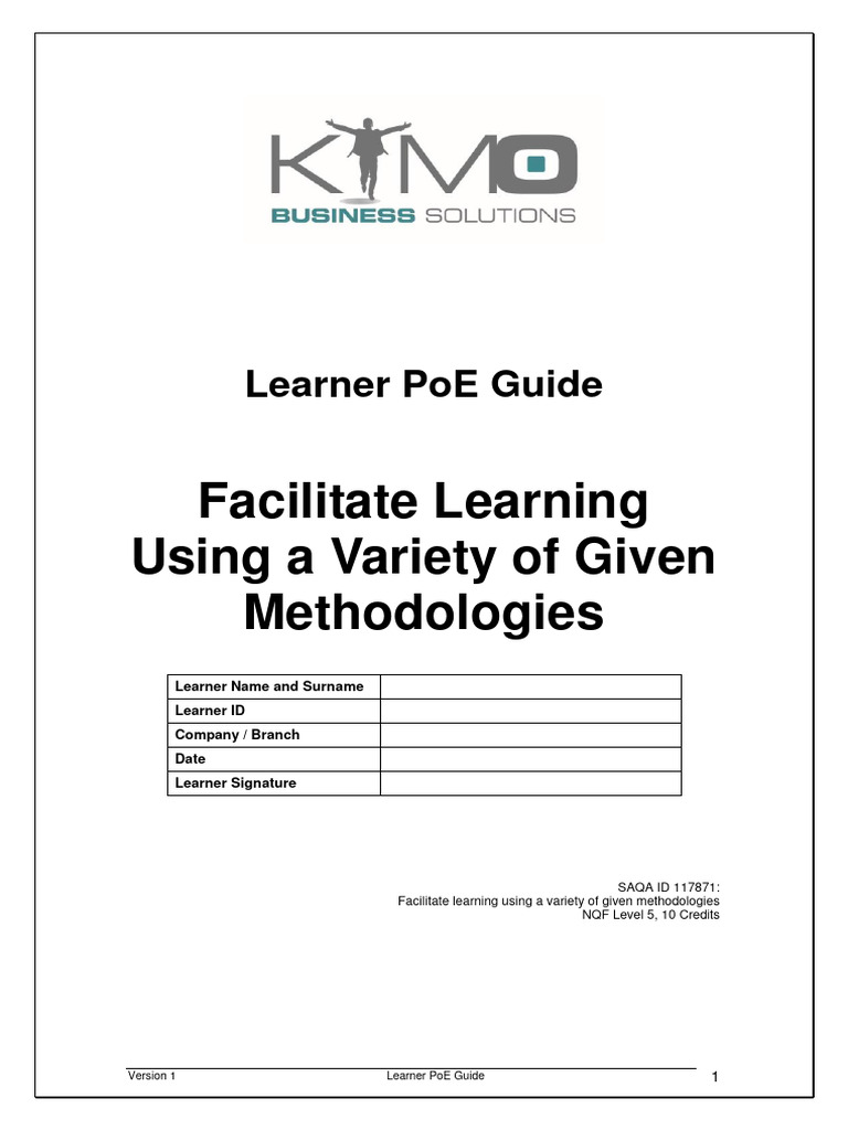 Learner PoE Guide | PDF | Educational Assessment | Learning