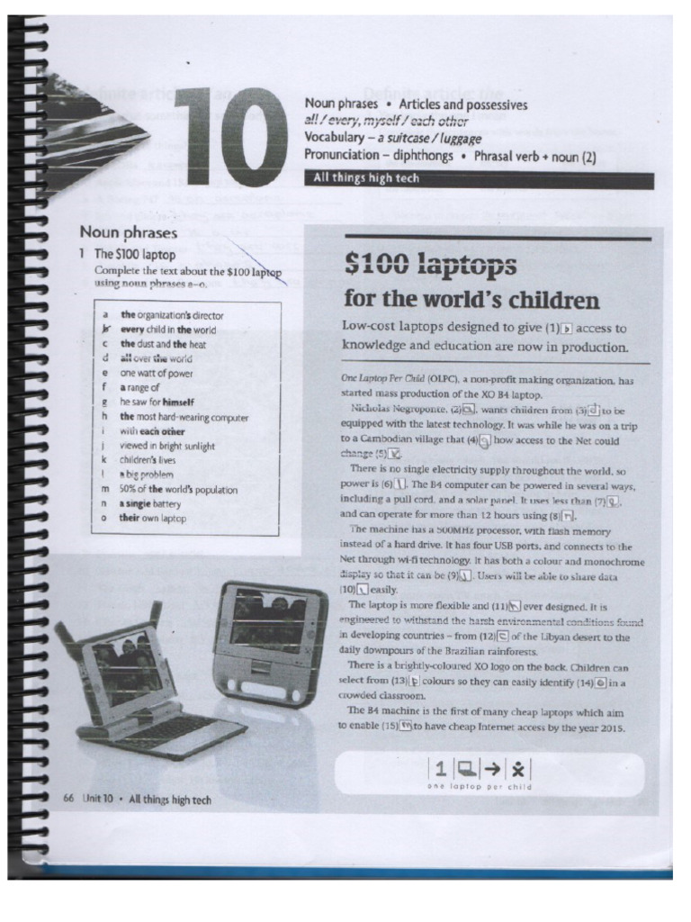 Workbook Unit 10 | PDF