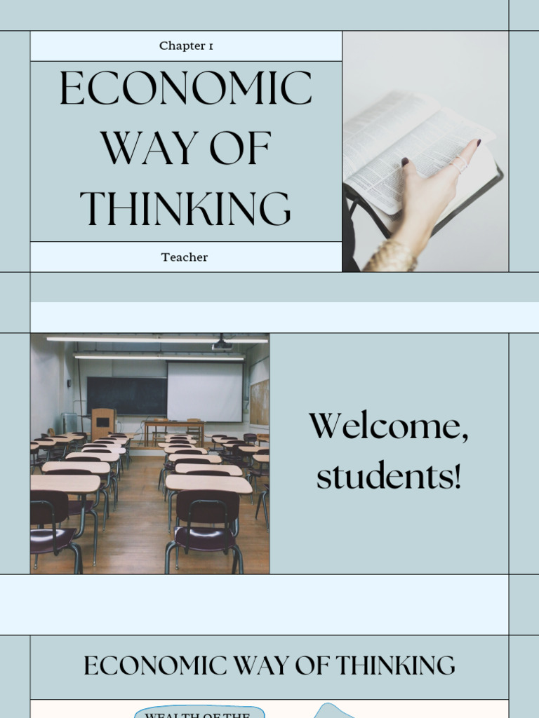 Chapter 1 Economic Way of Thinking | PDF | Economics | Microeconomics