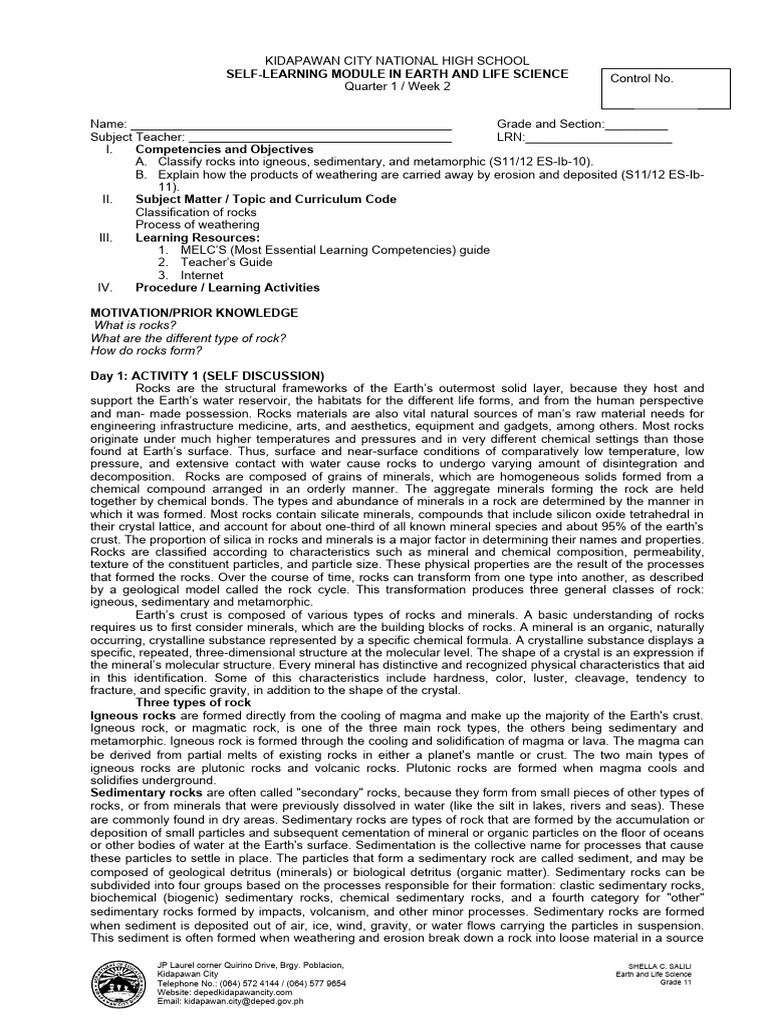 ELS - WK2 Module 1st Quarter | PDF