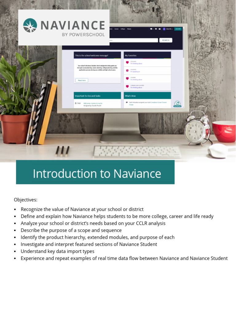 Naviance Introduction To Naviance Workbook | PDF