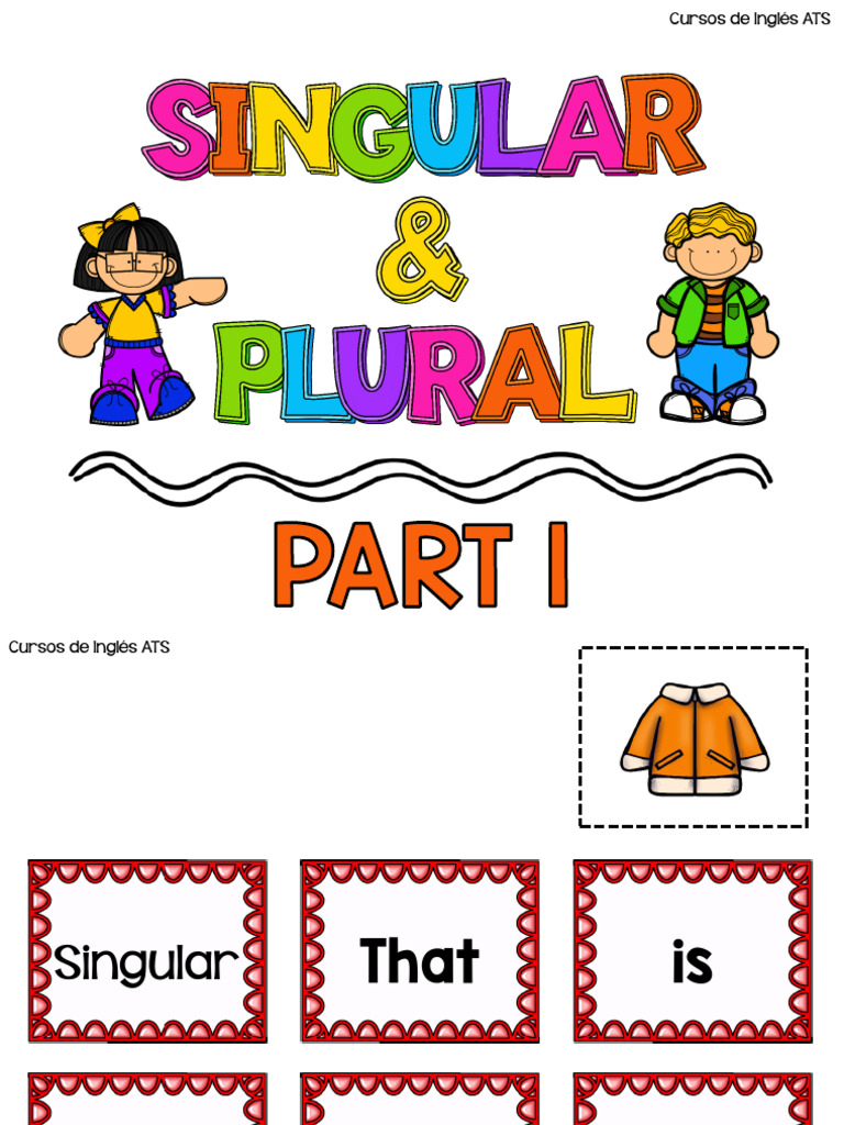 Singular y Plural en Ingles Parte 1 | PDF