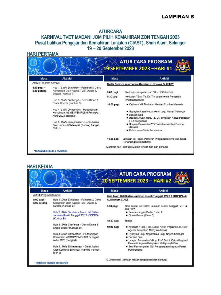 Aturcara Karnival | PDF
