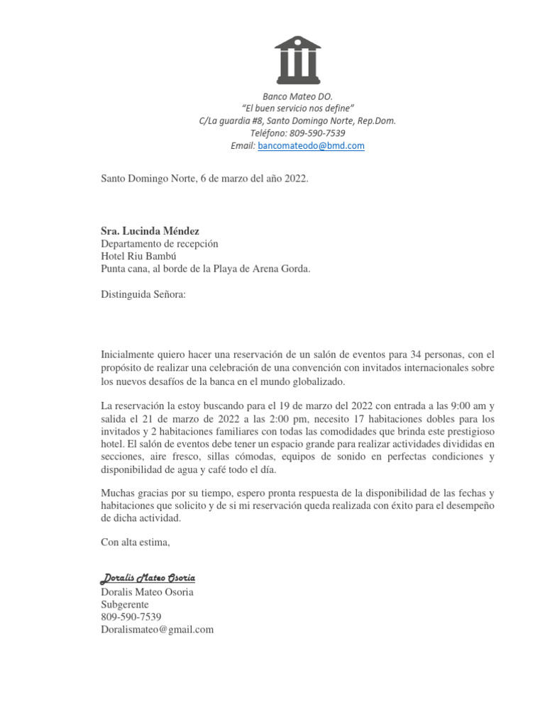 Carta de Redaccion 2 | PDF