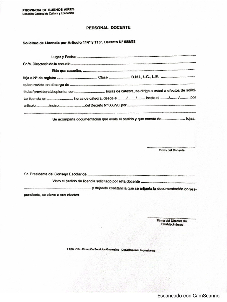 Form. Lic. Art. 114 - 115 | PDF