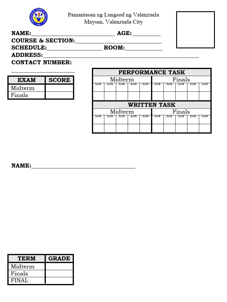 Index Card Template PLV | PDF