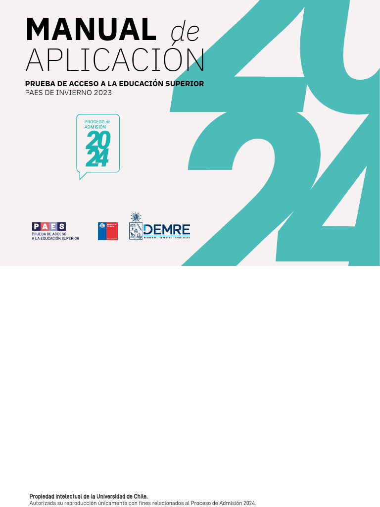 p2024 Manual Aplicacion Paes Invierno | PDF