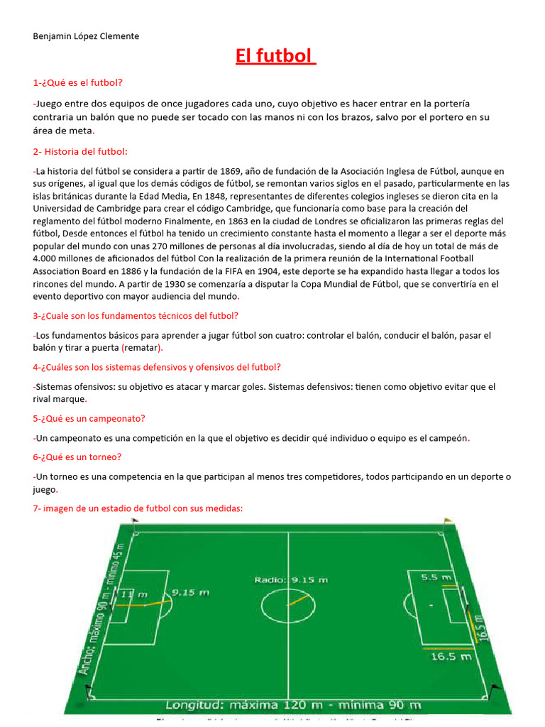 El Futbol | PDF