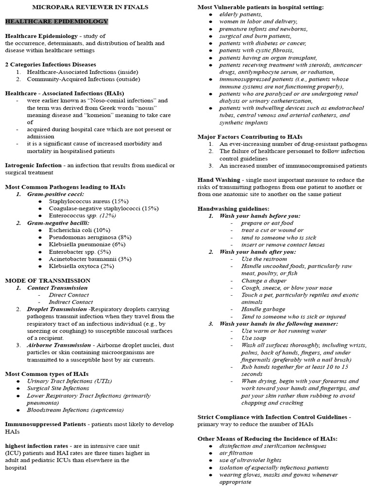 Micropara Reviewer 1 4 | PDF