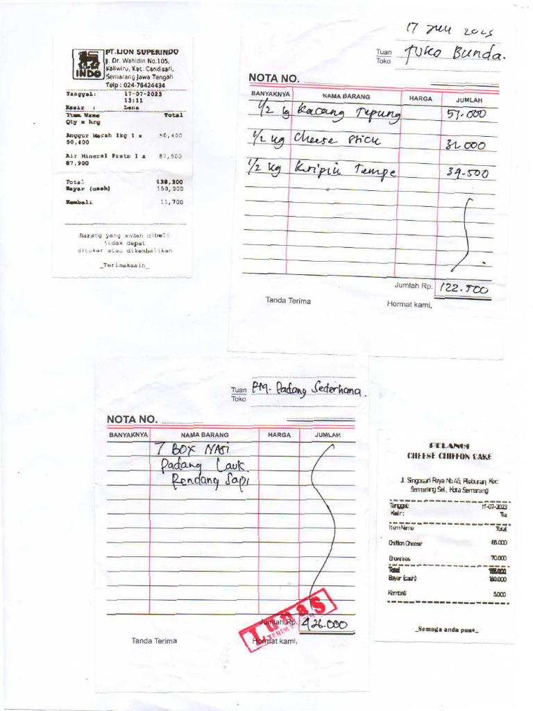 Scan Nota admin | PDF