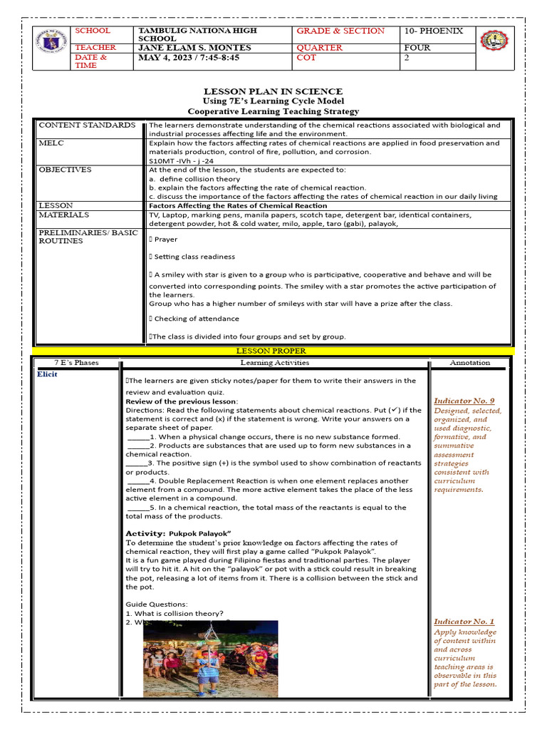 Factors Affecting Chemical Reaction Rates | PDF