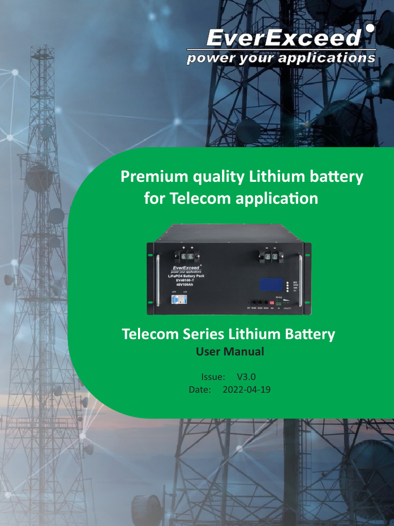 EverExceed EV Series Lithium Battery User Manual V3.2 20220723 | PDF ...