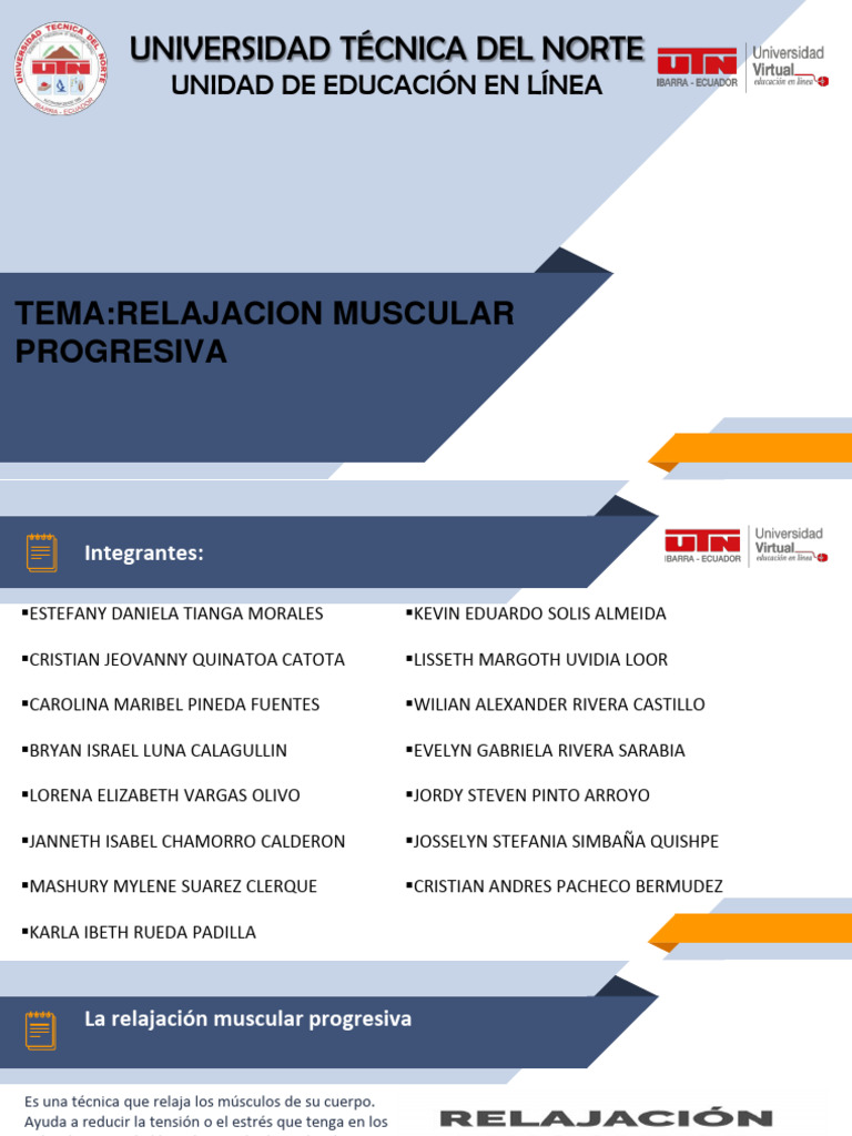 Guía de Relajación Muscular Progresiva | PDF | Relaciones personales ...