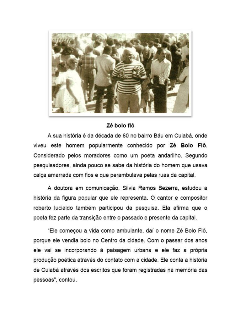 Parque Zé Bolo Flô: História e Lazer | PDF | Ciências Sociais