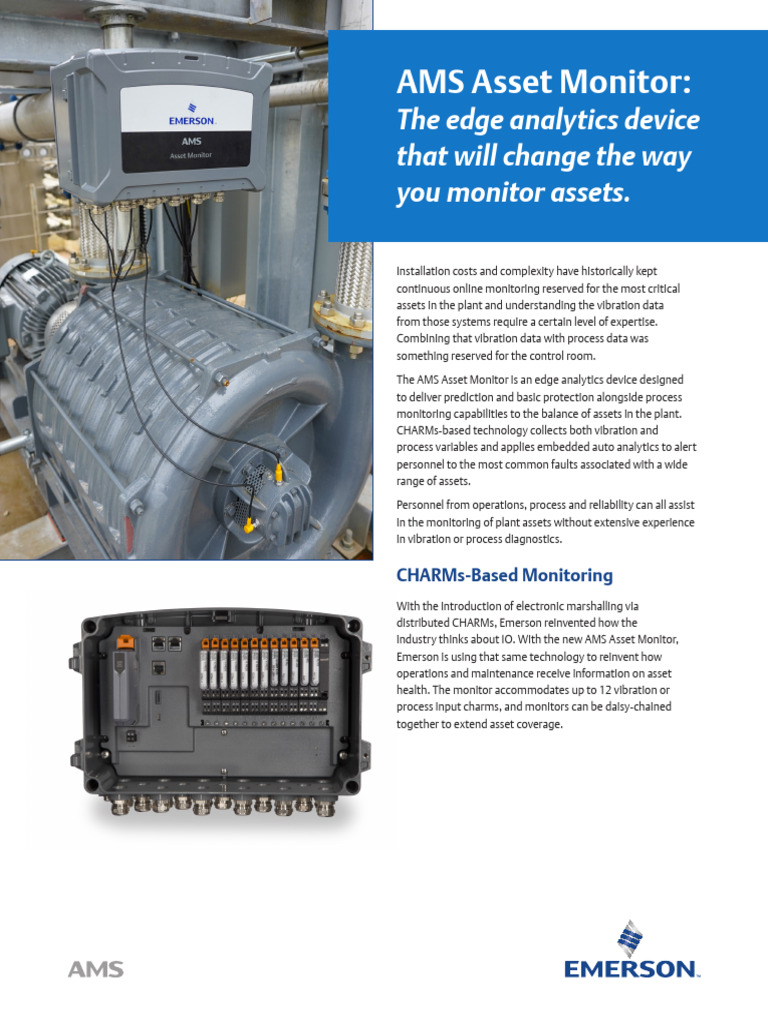 AMS Asset Monitor:: The Edge Analytics Device That Will Change The Way ...