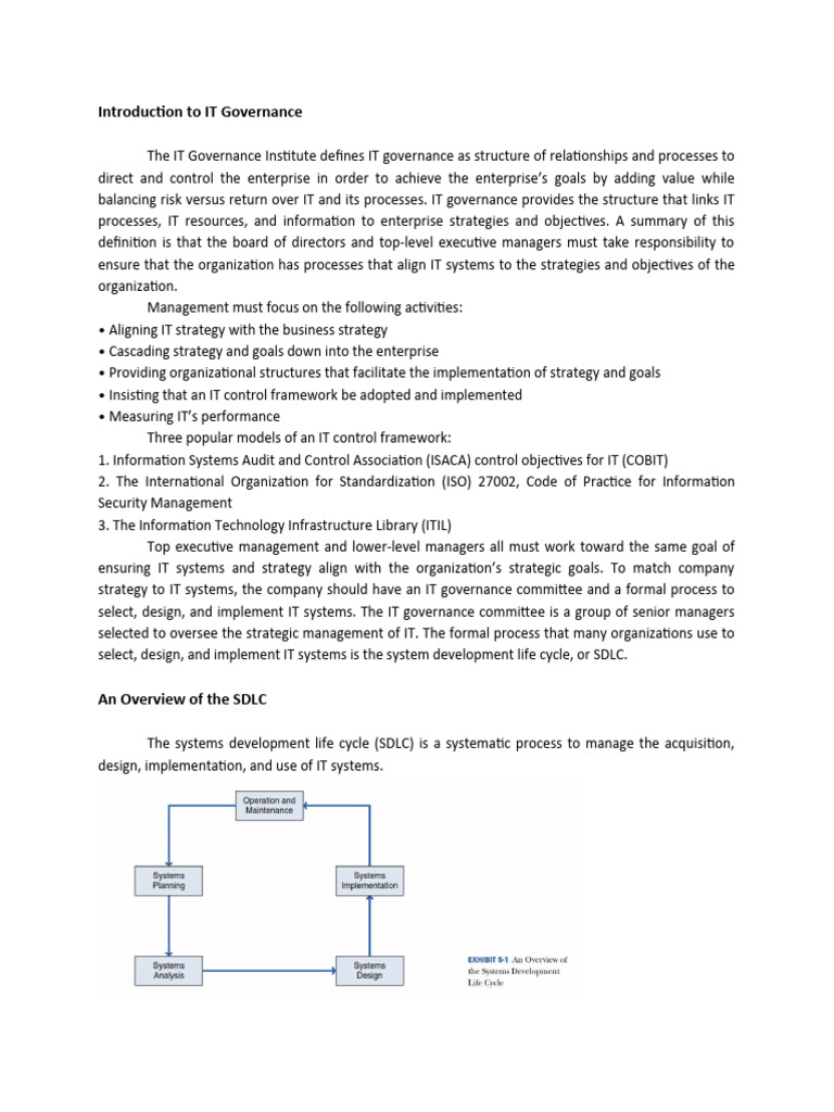Introduction To IT Governance | PDF | Feasibility Study | Governance