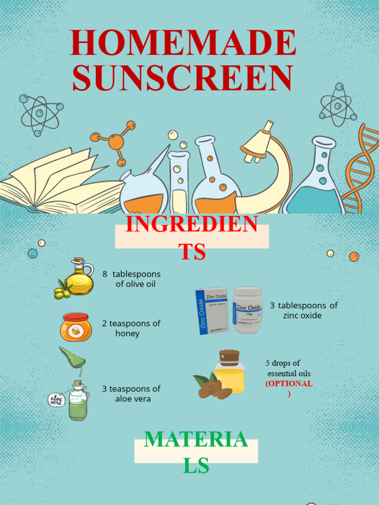 PPT HOMEMADE SUNSCREEN | PDF