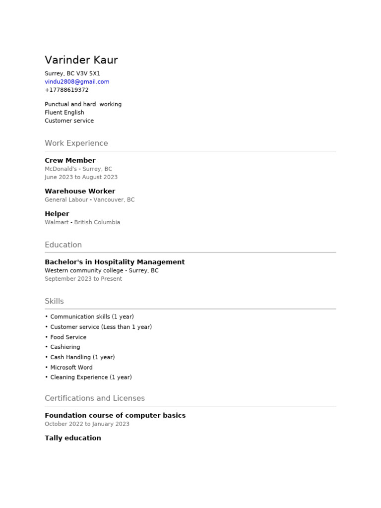 Varinder Kaur 2 | PDF