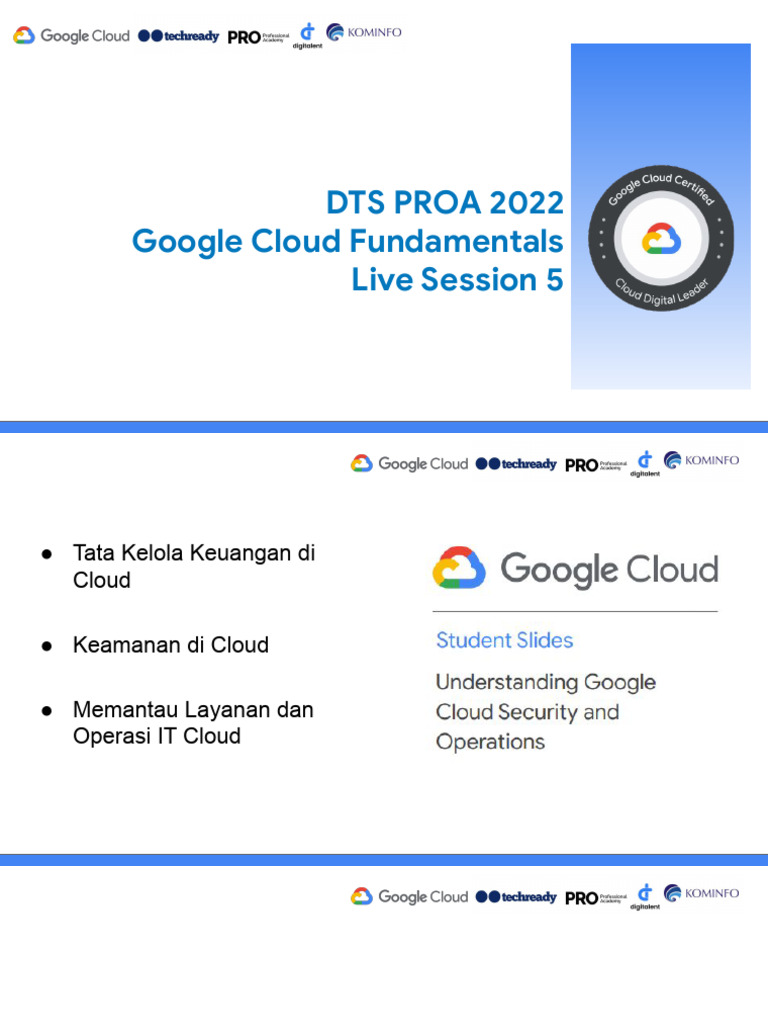 DTSPROA CDL3 Topic 4 - Understanding Google Cloud Security and Operations | PDF