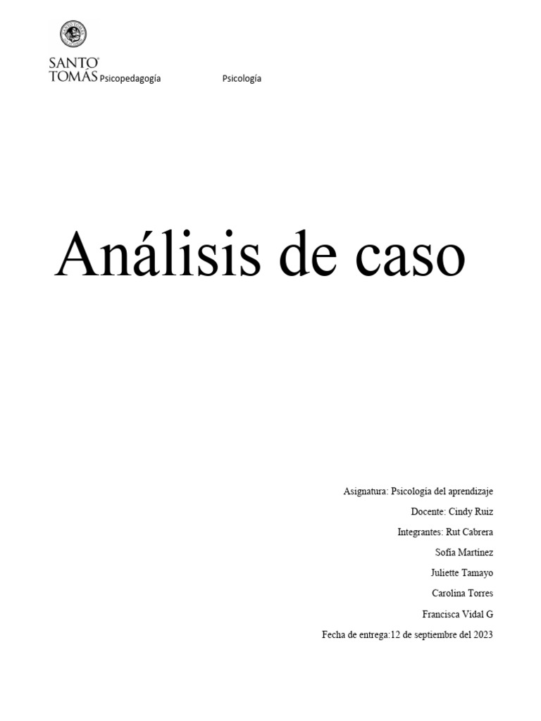 AnÃƒÂ¡lisis de Caso | PDF