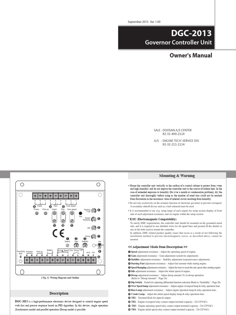 Owners+Manual Speed+controller (DGC-2013) (ENG) | PDF