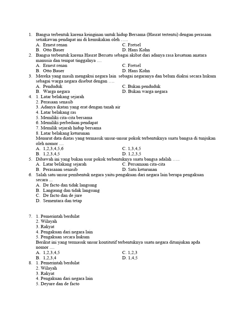 SOAL PAS PPKN KELAS X | PDF