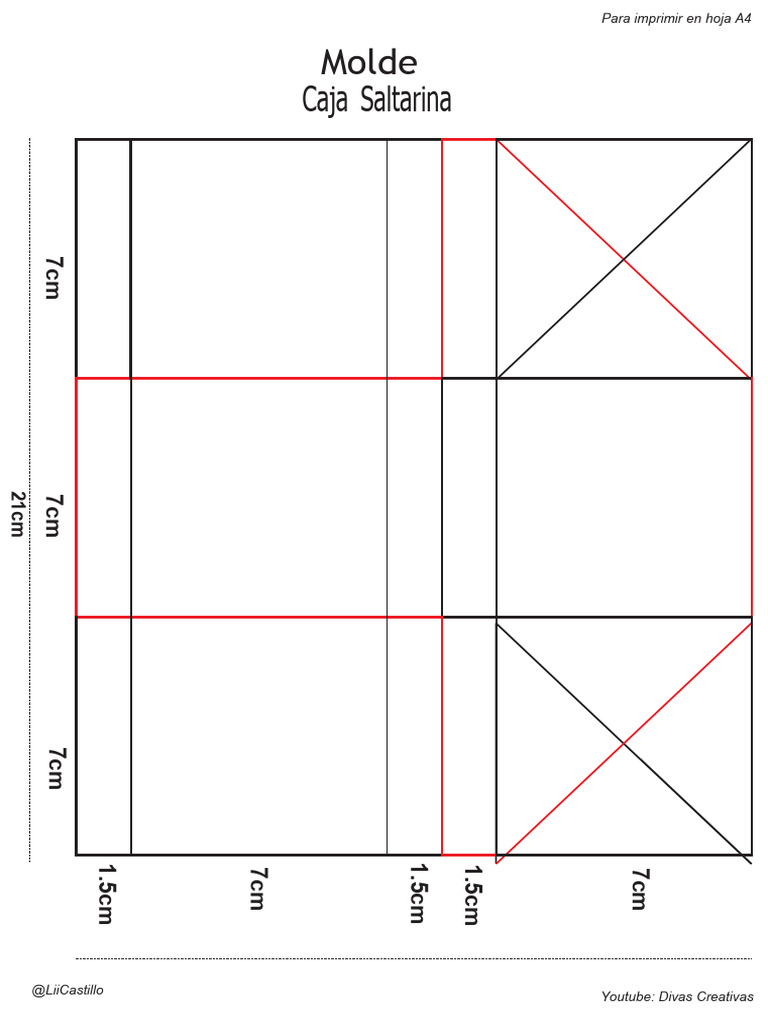 MOLDE Cajas Saltarinas | PDF