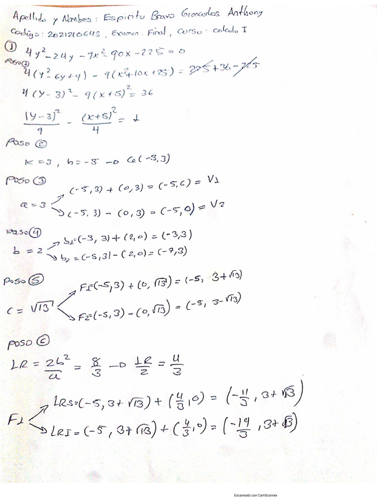 Ejercicios de Calculo 1 | PDF