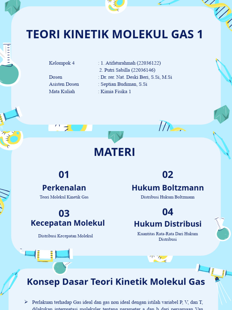 Teori KInetik Molekul Gas Kel. 4 | PDF
