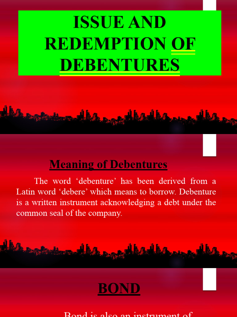Debenture Management Guide | PDF | Business | Finance & Money Management