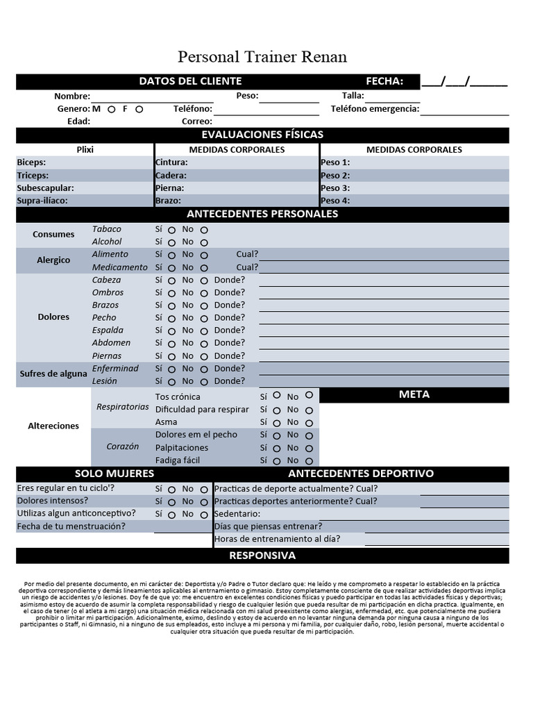 Historial Clinico Deportivo | PDF Historial Clinico Deportivo | PDF