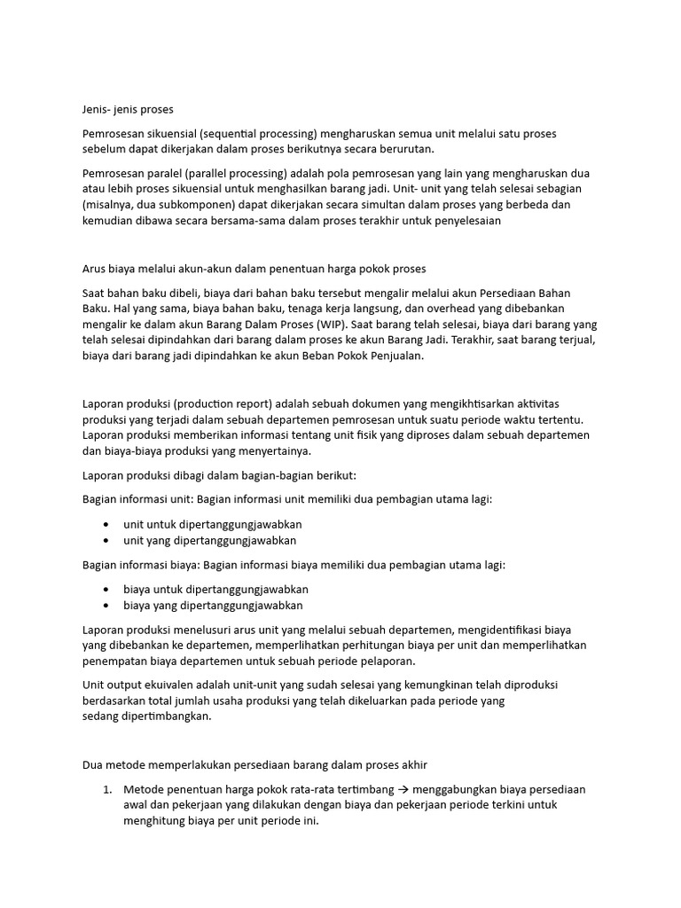 Jenis- jenis proses | PDF
