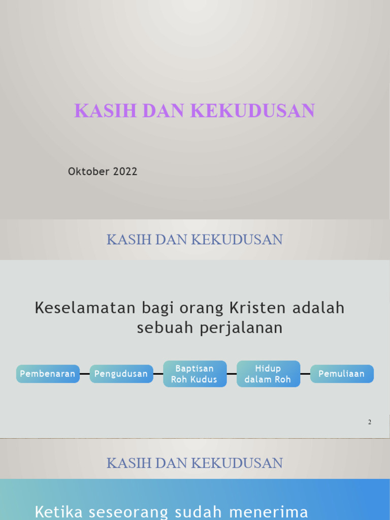 Kasih Dan Kekudusan | PDF | Agama & Spiritualitas